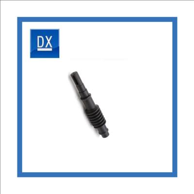 China 6063 Aluminium Worm Gear Parts Black Electrophoretic Paint for sale