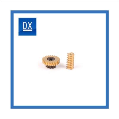 China Brass Precision Cylindrical Spline Worm Gear Transmission Parts For EGR Valve for sale