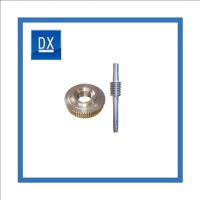China Double Lead Bronze Small Modulus Worm And Pinion Gears Customized for sale