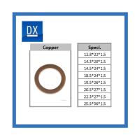 China Oil Drain Plug Copper Gasket Auto Stamping Part for sale