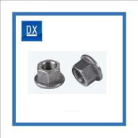 China Plain 304 Stainless Steel Flanged Weld Nuts , Grade 6 Hex Weld Nut for sale