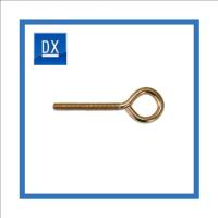 China Yellow Zinc Plated Circle Head Weld Screws , 4.8 Grade Carbon Steel Welded Eye Screw for sale