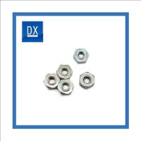 China Blue And White Zinc Hexagonal Spot Welding Nut DIN929 for sale
