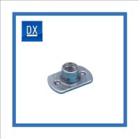 China DIN Double Spot T - Type Welding Nut Steel Blue And White Zinc Plating for sale