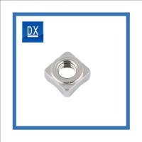 China Passivated Four Corner M20 Weld Nuts DIN928 Stainless Steel A2 / A4 for sale