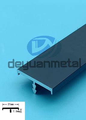 China Aluminum T Profiles Edge Banding Black For Furniture Decorative for sale