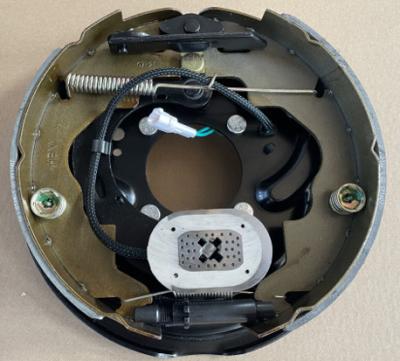 China Lever Trailer Brake Backing Plate 3500Lbs ALKO 10 Inch Brake Shoes Magnet Included for sale