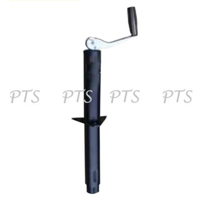 China 5000LBS Black Top Mount Trailer Jack Top Wind Jack Iron Round Tube for sale