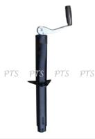 China 5000LBS Black Top Mount Trailer Jack Top Wind Jack Iron Round Tube for sale
