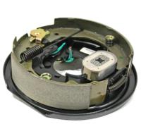 China 3500 Lbs 10 Inch Electric Trailer Brakes Backing Plates With Handbrake for sale