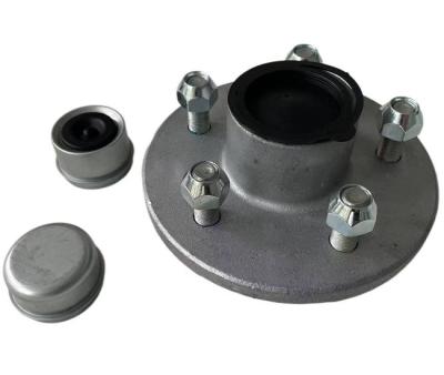 China Pre Greased Galvanized Boat Trailer Hubs 3500lb 5 Lug Boat Trailer Hub Assembly Kit for sale