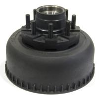 China 9K To 10K Trailer Hub Drum Assembly 8 On 6.5 Oil Bath Non ABS Drum After July 2013 for sale
