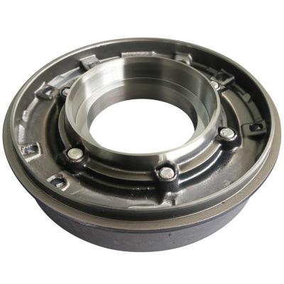 China Top-rated Black Bolt-on Mounting Type Brake Drum and Brake Shoe Assembly for Commercial Vehicles for sale