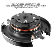 China Maximum Load Capacity 5000 Lbs Trailer Brakes Assembly 12V Steel Trailer Brake System Engineered for Heavy Trailer Loads for sale