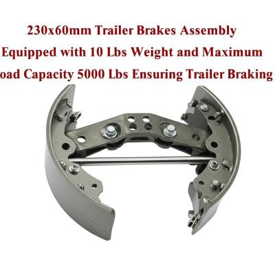 China 230x60mm Trailer Brakes Assembly Equipped with 10 Lbs Weight and Maximum Load Capacity 5000 Lbs Ensuring Trailer Braking for sale