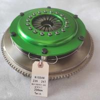 China High Performance Racing Twin Plate Clutch Kits 4140 Steel Fit 200mm Nissan Z35 24T for sale