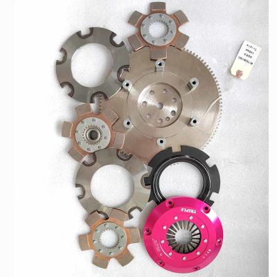 China SWAG 5.5'' 4140 Steel Racing Clutch 3 Plated For Mitsubishi Lancer 4G93 for sale