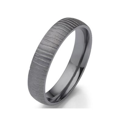 China Tantalum Men Fashion Jewelry No Fade Waterproof Black PVD Fine Ring for sale