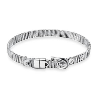 China Vintage Men Fashion Jewelry Silver Stainless Steel Bracelets for sale