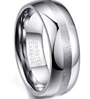 China Wedding Engagement Men Fashion Jewelry Satin Tungsten Steel Rings for sale