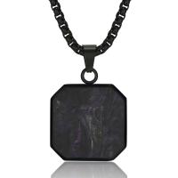 China Hypoallergenic Forged Carton Fiber Jewelry Geometric Pendant Necklace Waterproof for sale