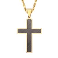 China Stainless Steel Cross Pendant Mens Cross Necklace Christian Jewelry Special Design for Men for sale