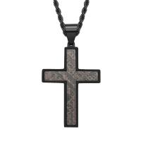 China Stainless Steel Cross Pendant Mens Cross Necklace Christian Jewelry Special Design for Men for sale