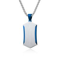 China Stainless Steel Cross Pendant Necklace Christian Jewelry Satin Square Religious Cross Engraved Necklace For Men for sale
