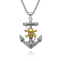 China Classic Shape Stainless Steel and Gold Pendants Necklaces for Men Anniversary Occasion for sale