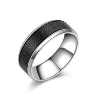 China High Polished Stainless Steel Jewelry Rotating Chain Finger Ring for sale