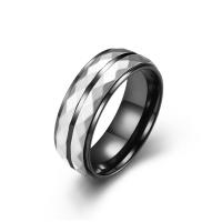 China Punk Line Stainless Steel Ring Personality Fidget Spinner Rings For Women Men for sale