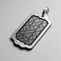 China Bespoke Intricate Patterned Stainless Steel Men's Pendant for sale