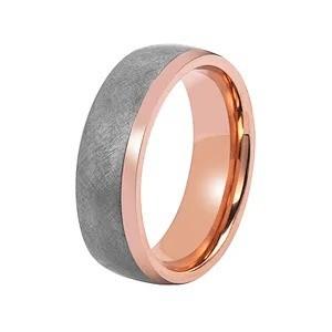 China 7mm Stainless Steel Custom Tantalum Ring Rose Gold  Handmade Pure Tantalum Men's Bands for sale