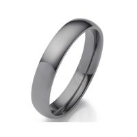 China Plain Tantalum Jewelry Brushed Domed Pure Tantalum Engagement Ring 6mm 10mm for sale