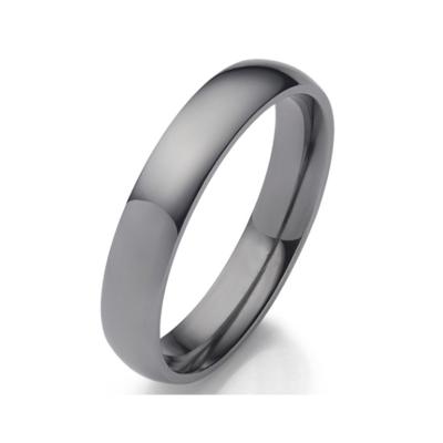 China Plain Tantalum Jewelry Brushed Domed Pure Tantalum Engagement Ring 6mm 10mm for sale