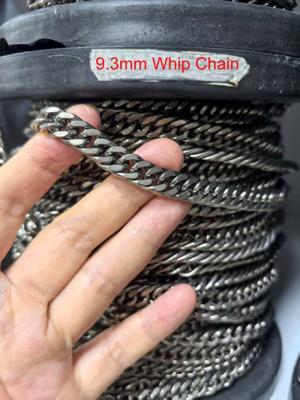China Customized Whip Chain Titanium Jewelry Gentlemen Chain 9.3mm for sale