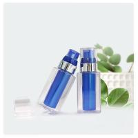 China PETG airless pump bottle Dual chamber plastic bottle square bottom for sale