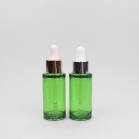 China 30cc PETG Green Dropper Bottle Luxury Dropper Bottles With Squeeze Top for sale