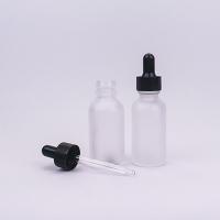 China 20/400 Frosted Dropper Bottles Clear Empty Eye Dropper Bottle Custom Glass Dropper Bottles For Essential Oil for sale