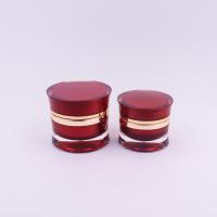 China Acrylic Double Wall Cosmetic Jars 30g 50g Empty Plastic Jars With Lids Cosmetic Cream Jar for sale