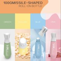 China 100g Plastic Missile Shaped Roll-On Bottle Essential Oil Container Deodorant Bottle for sale