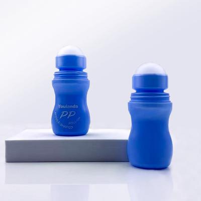 China 80ml Plastic Roller Ball Bottles For Essential Oils Empty Perfume Roller Bottles Fresh Sunscreen Bottle for sale