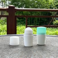 China Refillable Roll On Perfume Bottles Plastic With Cap , Clear Roll On Bottles For Essential Oils for sale