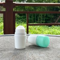 China Refillable Roll On Perfume Bottles Plastic With Cap , Clear Roll On Bottles For Essential Oils for sale