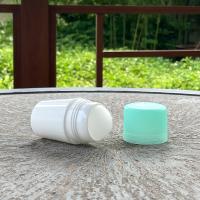 China Refillable Roll On Perfume Bottles Plastic With Cap , Clear Roll On Bottles For Essential Oils for sale