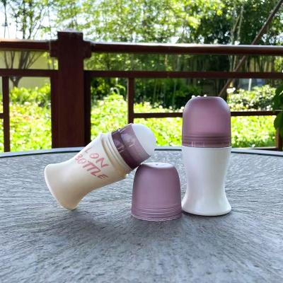 China Plastic 75ml Refillable Roll On Bottle Empty Perfume Bottles Deodorant Roller Bottle for sale