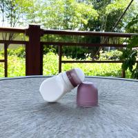 China Flat 75ml Perfume Empty Roll On Bottle Colorful Underarm Deodorant Roller Bottle Container for sale