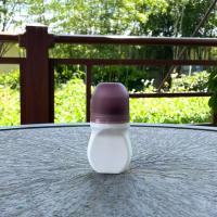 China Flat 75ml Perfume Empty Roll On Bottle Colorful Underarm Deodorant Roller Bottle Container for sale