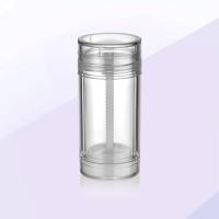 China AS Transparent 50g Skincare Deodorant Stick Container Deodorant Reusable Container For Fragrance for sale