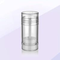China AS Transparent 50g Skincare Deodorant Stick Container Deodorant Reusable Container For Fragrance for sale